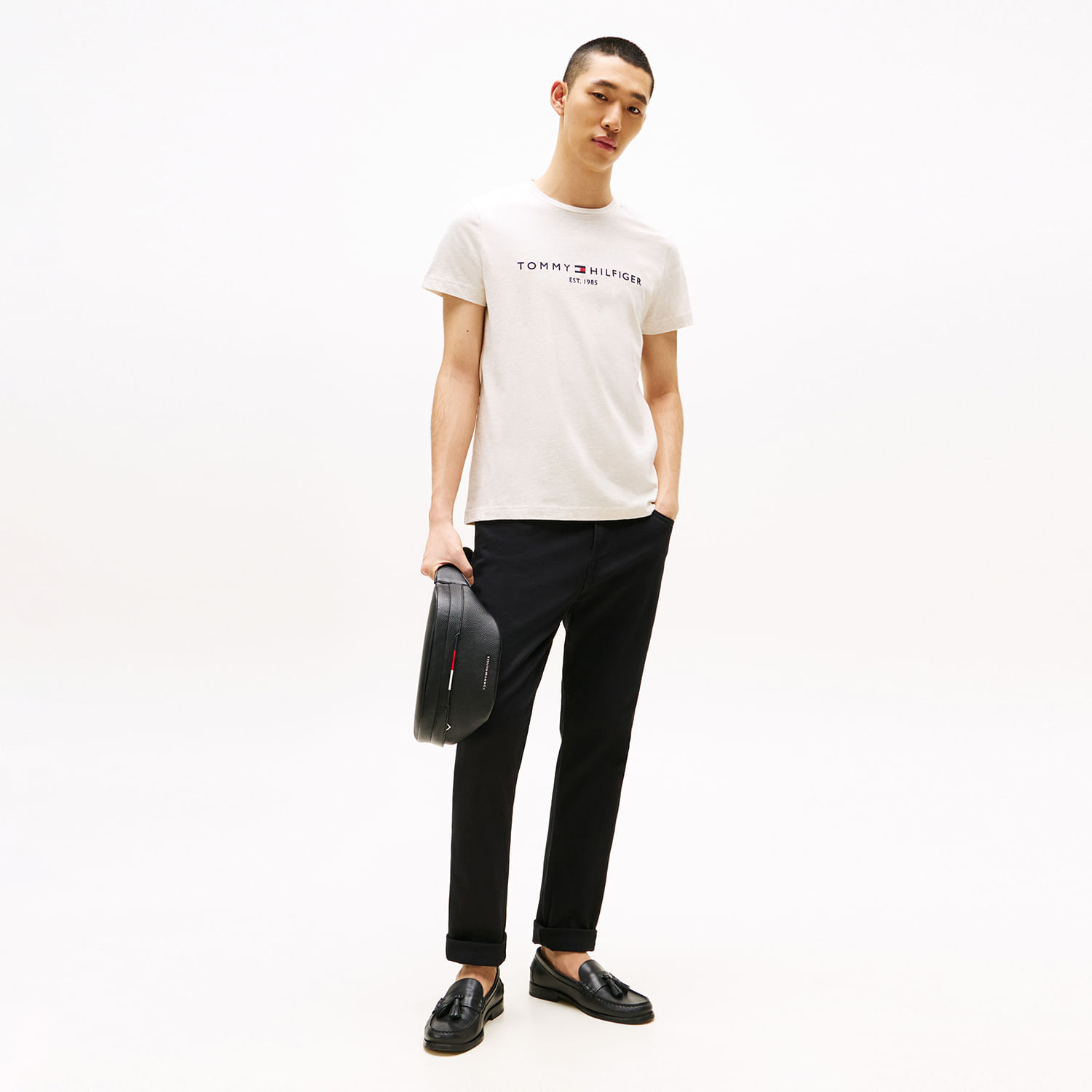 Camiseta Clássica Gola C | Tommy Hilfiger